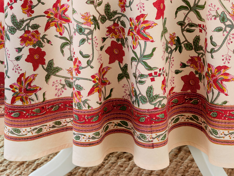 Country tablecloth, Tropical, Red | Saffron Marigold